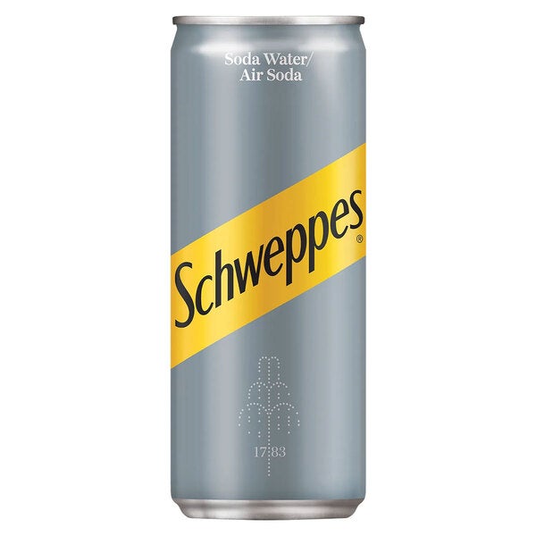 Buy Schweppes Soda Water Can 320ml at the best price - Paneco Singapore