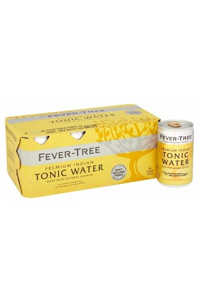 Buy 8 x Fever-Tree Premium Indian Tonic Water Can 150ml at the best ...