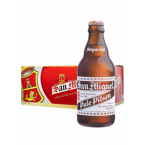 Buy 24 x San Miguel Steinie Pale Pilsen Beer Bottles Case 320ml at the ...