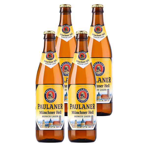 Buy 4 x Paulaner Munchner Hell Beer Bottle Pack 500ml at the best price ...