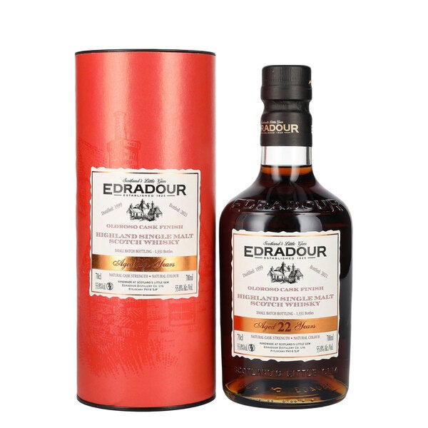 Buy Edradour 22 Years 1999 Oloroso Cask Finish 700ml w/Gift Box at the ...
