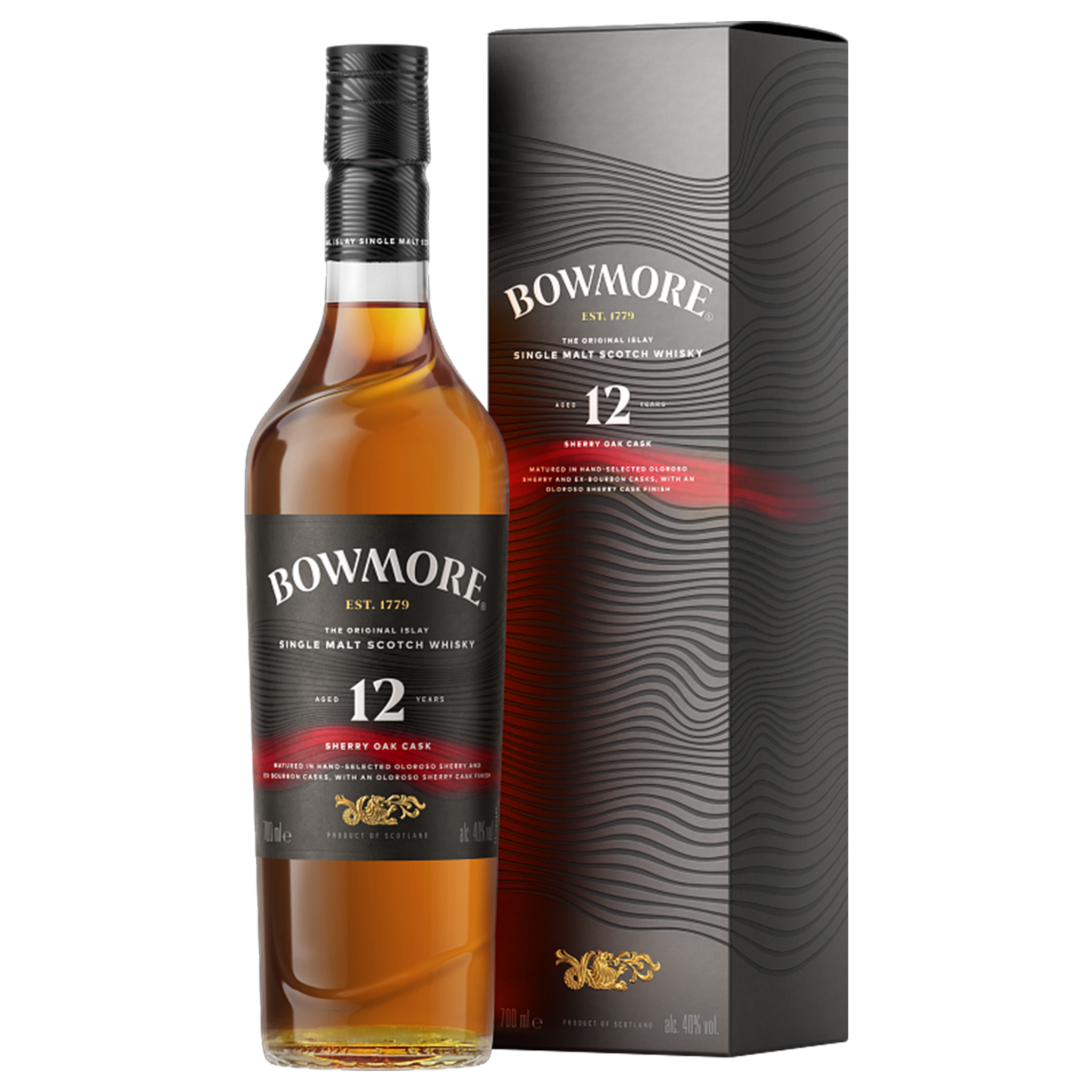 Buy Bowmore 12 Year Sherry Oak Cask 700ml w/Gift Box at the best price ...